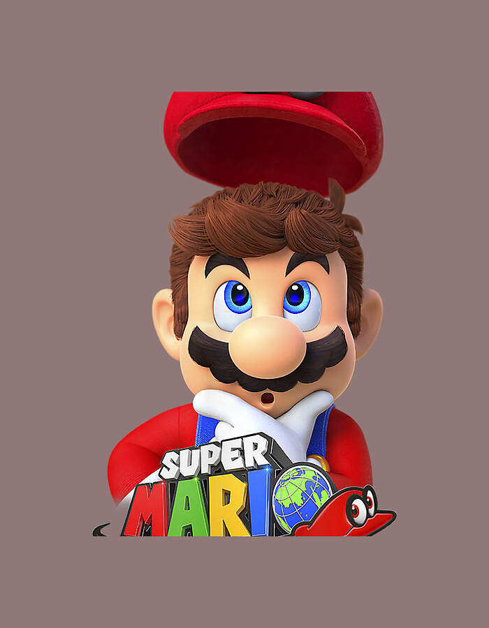 Super Mario Odyssey Game Logo Cappy Mario Graphic Digital Art by Tomasw ...