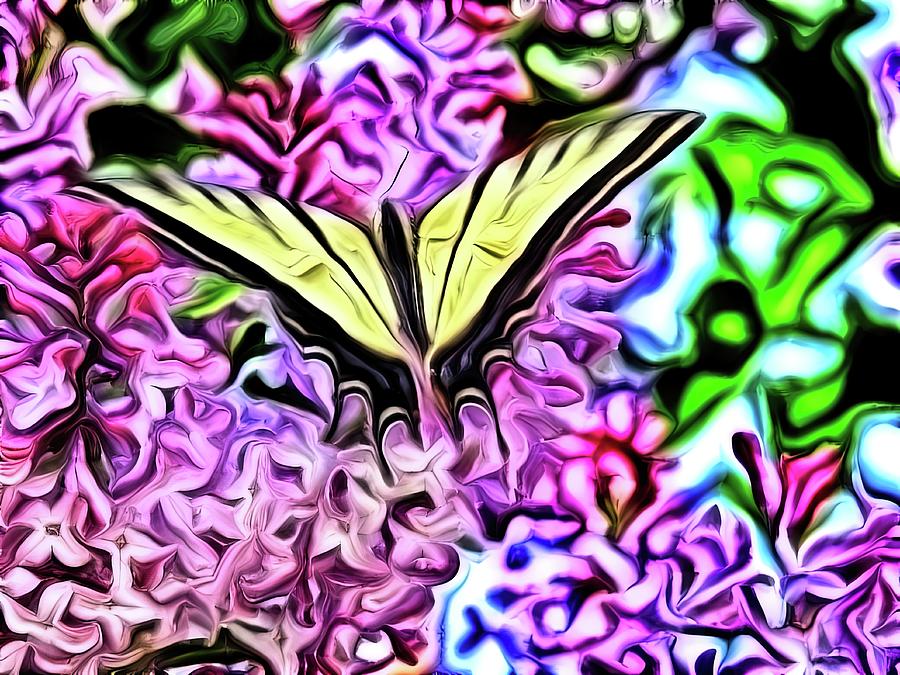 Surreal Butterfly in Pink Digital Art by Robert Ebert - Fine Art America