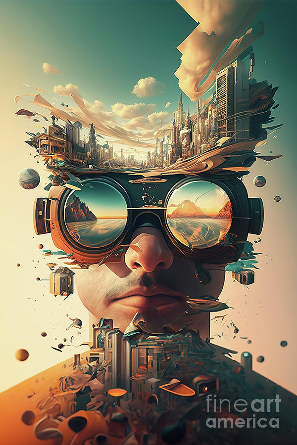 Surrealistic Selfies 3 Digital Art by Ray Heere - Pixels