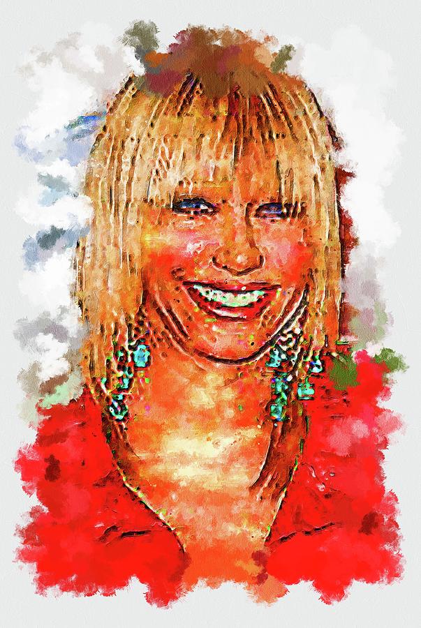 Suzanne Somers Digital Art By Walter Florine Pixels