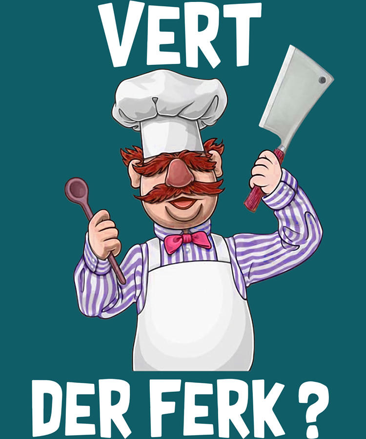 Swedish chef vert der ferk Poster 70s Painting by Paul Nathan - Fine ...