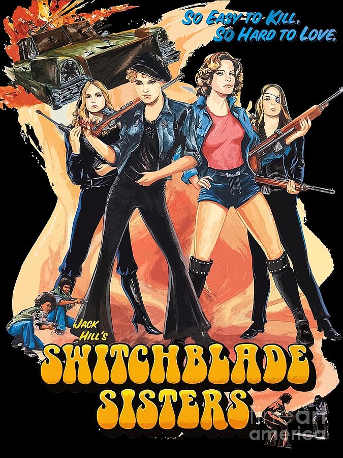 Switchblade Sisters Painting by Evans Julie | Pixels