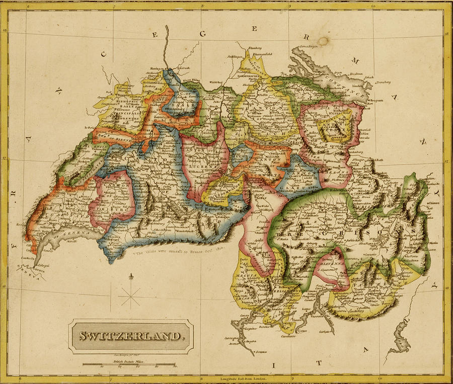 Switzerland 1817 Drawing by Vintage Maps - Pixels Switzerland 1817 Drawing by Vintage Maps - Pixels