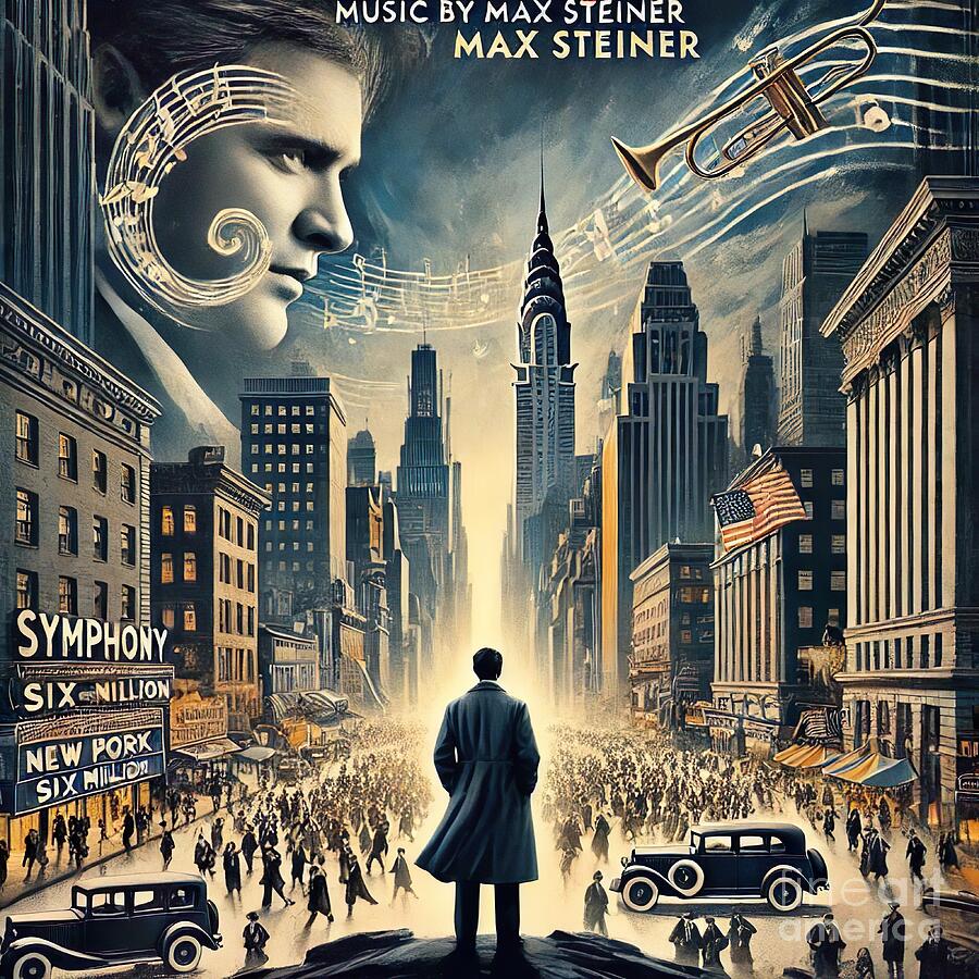 ''Symphony of Six Million'' by Max Steiner Digital Art by Retro Movie Posters - Pixels Merch