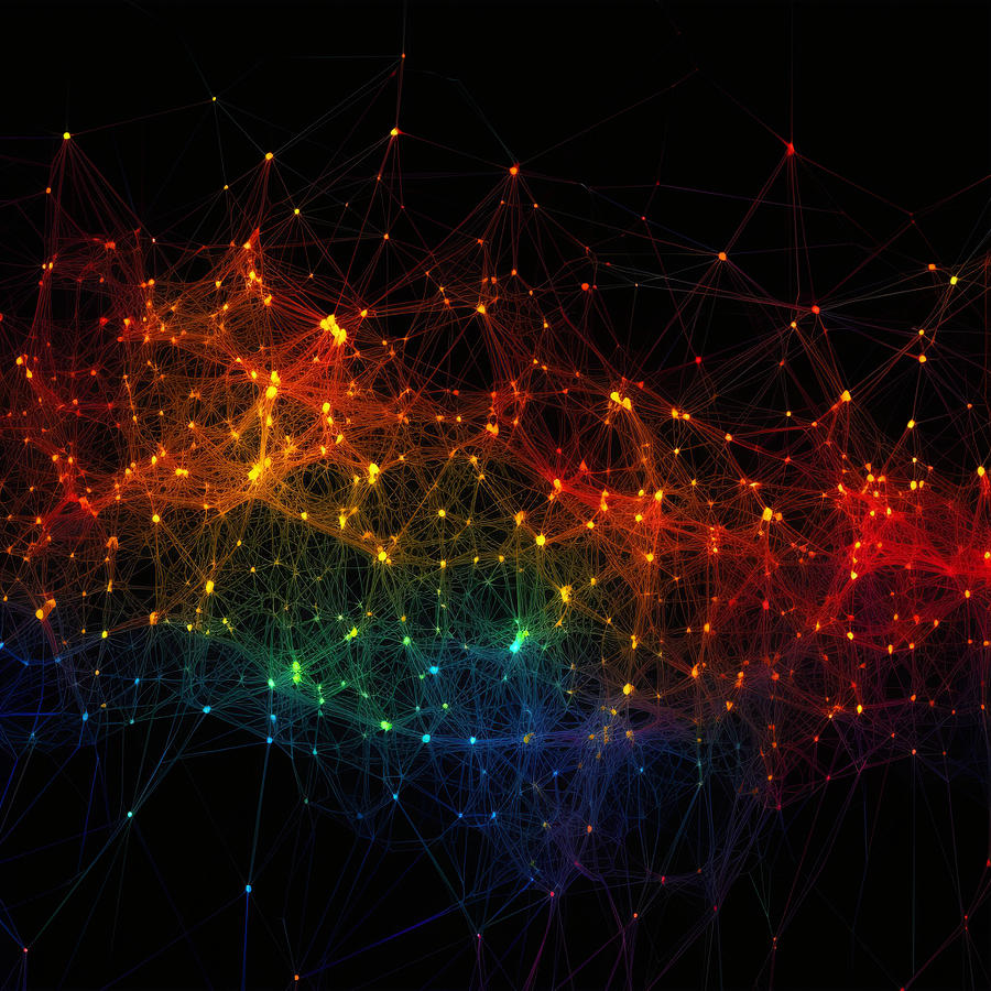Synapses of the Future - AI Neural Network Visualization Digital Art by Milo Everett - Fine Art ...