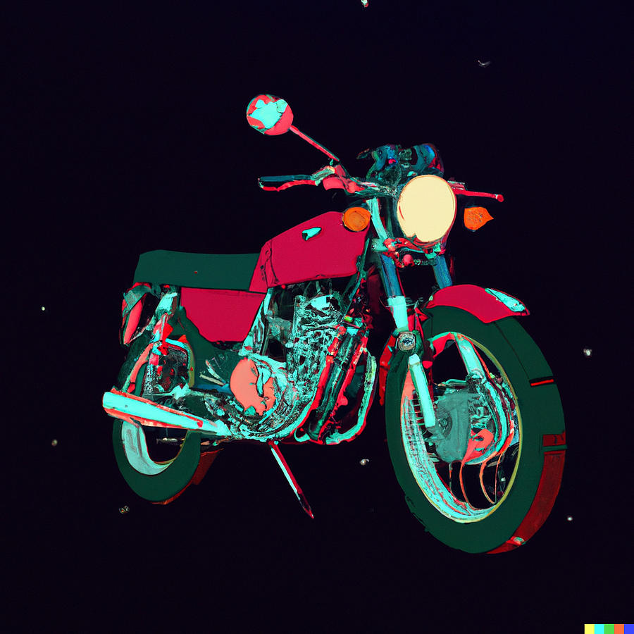 Synthwave Motorcycle 3 Digital Art By Ai X Art Pixels