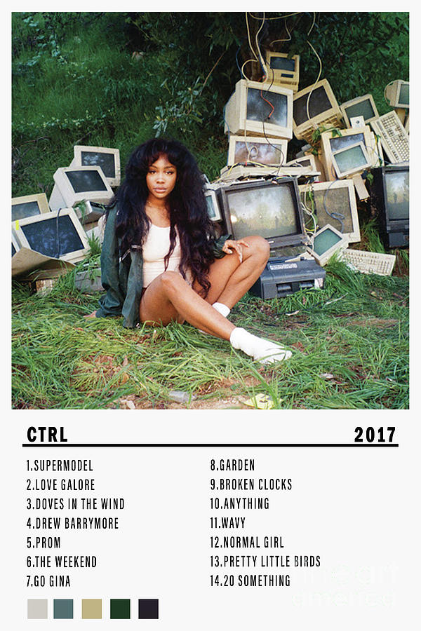 Sza Ctrl Digital Art by Pdartace - Fine Art America