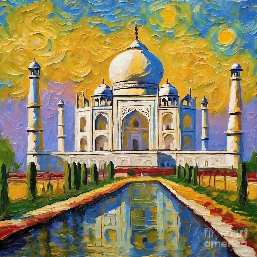 Taj Mahal India Digital Art by Grover Mcclure - Fine Art America