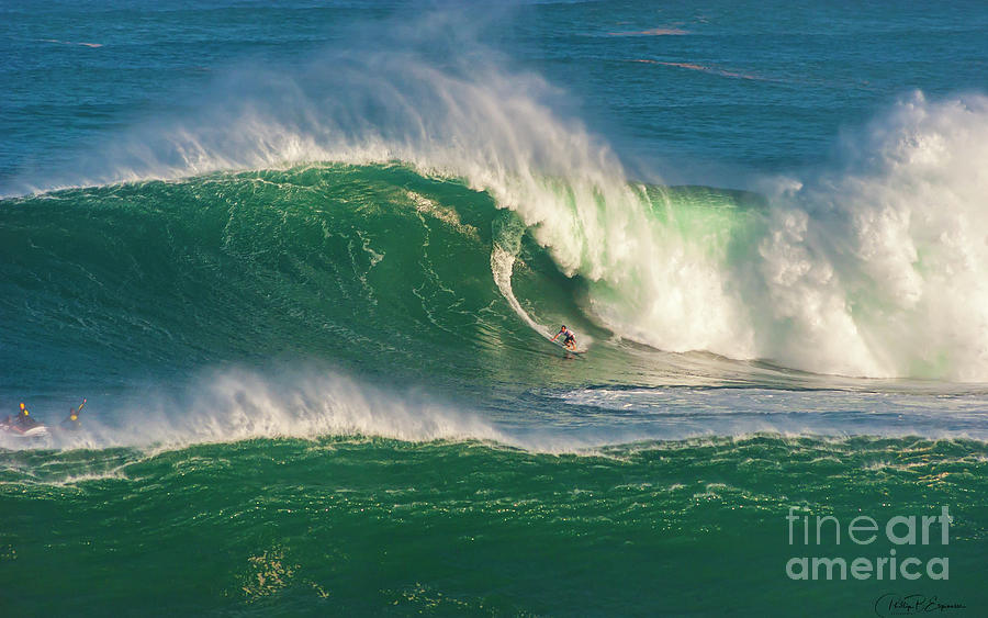 Tallest Wave of the Day at 2004 Eddie Aikau Waimea Bay Photograph by ...