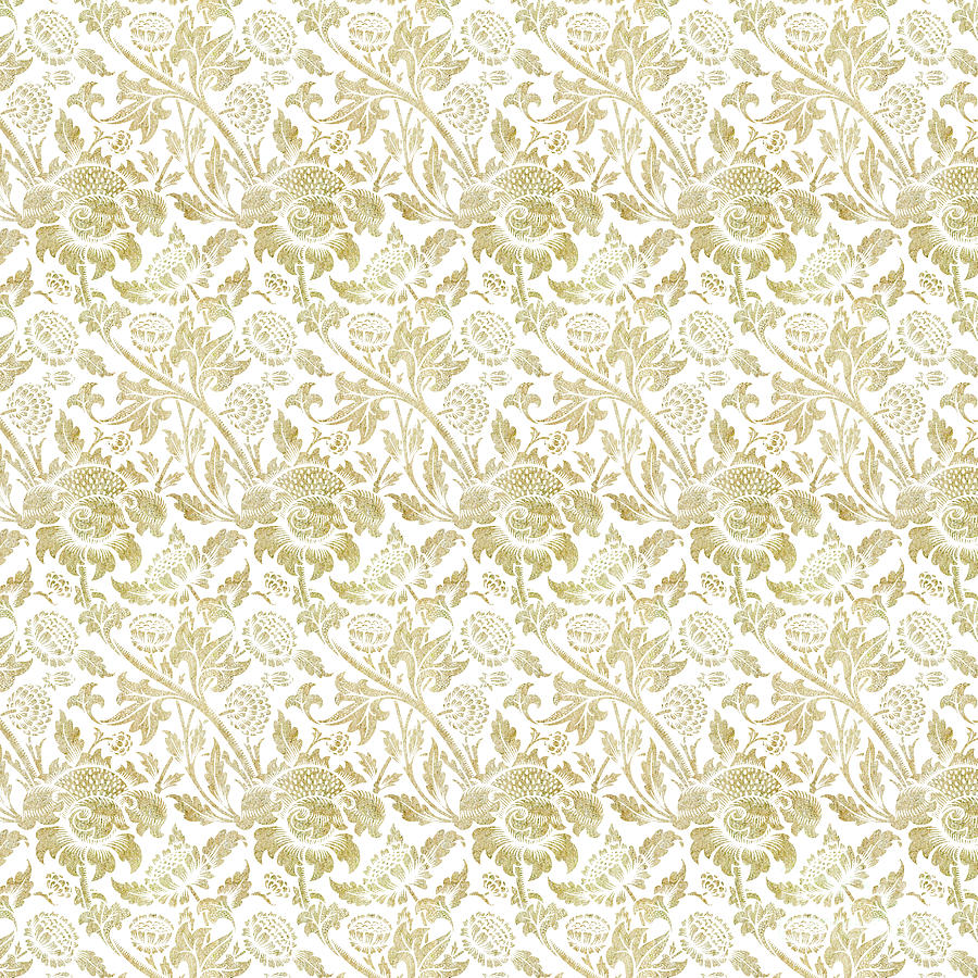 Tan Floral Romance Digital Art by Jean Plout - Fine Art America