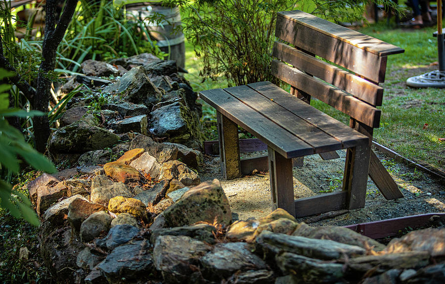 Tasting Bench Photograph by Nicholas McCabe - Fine Art America