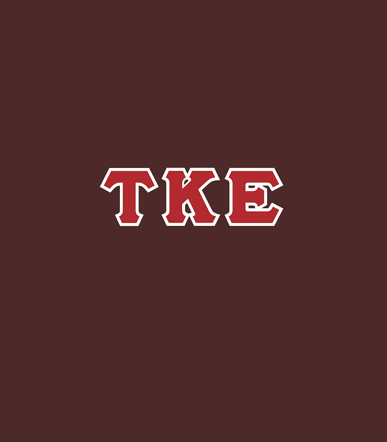 Tau Kappa Epsilon Printed Letters Red With White Border Photograph By Apollo Adalei Fine Art