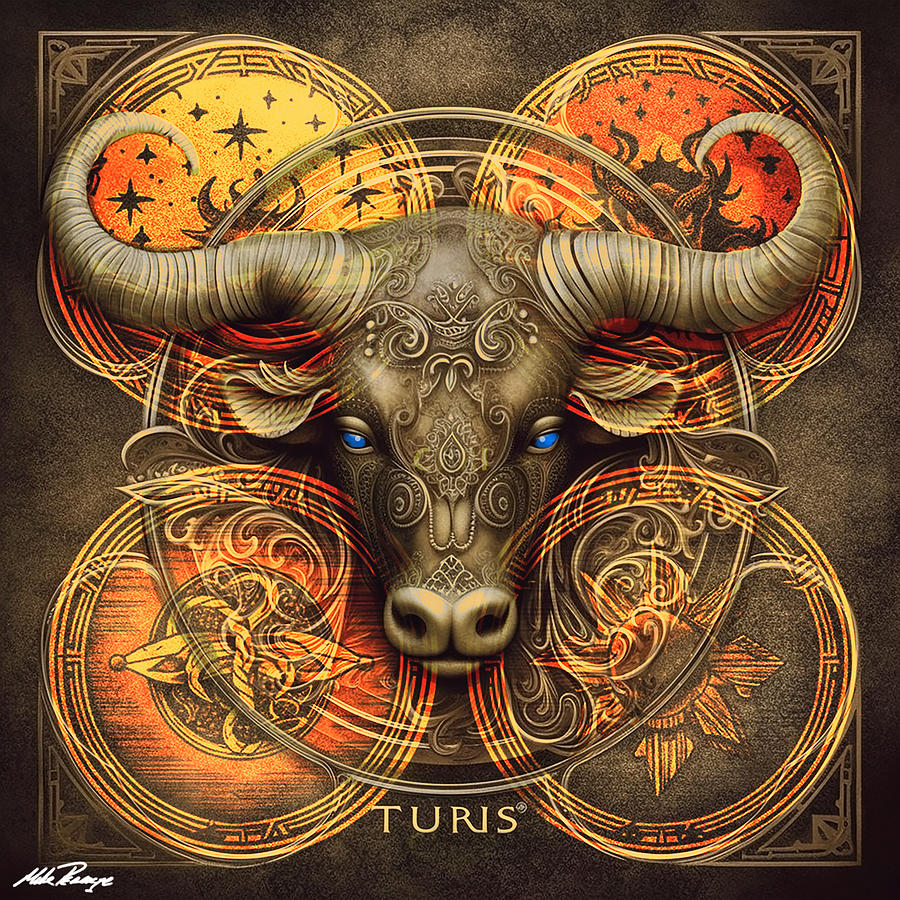 Taurus Digital Art by Mike Peconge - Fine Art America