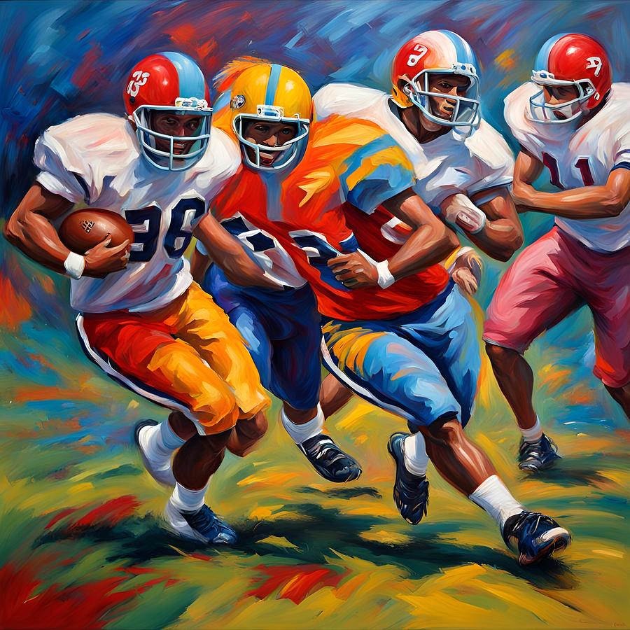 Team Spirit Painting by CIKA Artist - Fine Art America