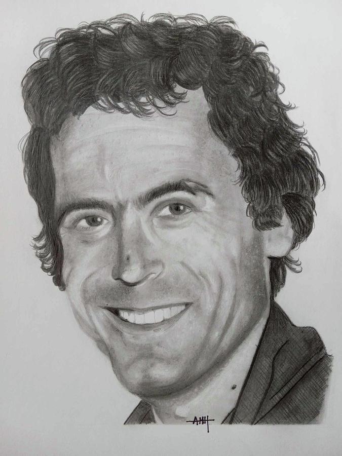 Ted Bundy Drawing by Amie M Hanusosky - Fine Art America