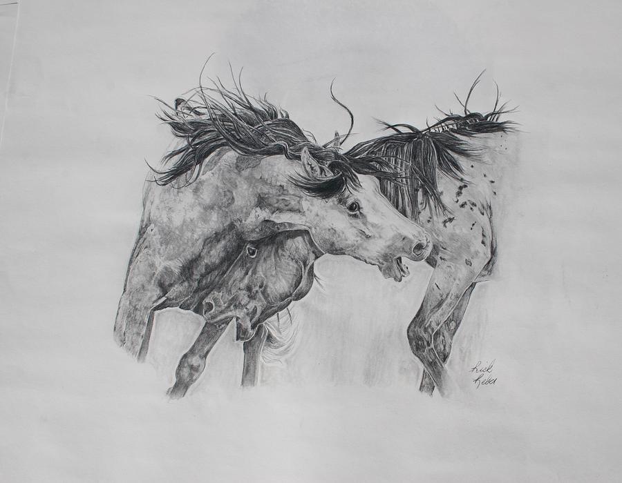 Tempers Drawing by Rick Reber - Fine Art America