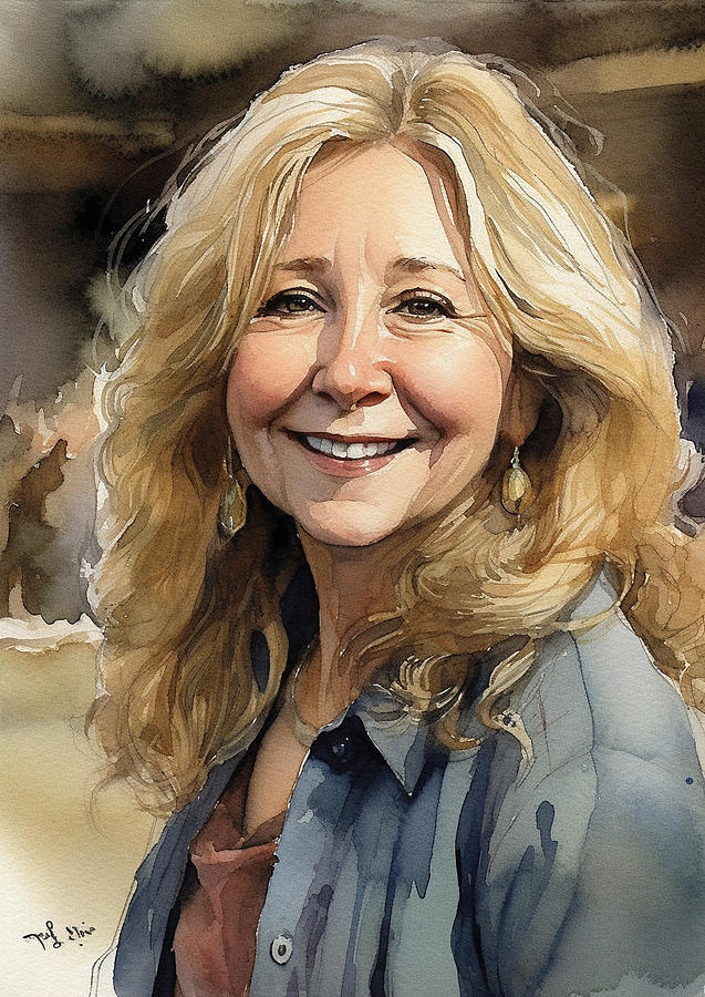 Teri Garr Digital Art By Thuy Dinh Thi Fine Art America