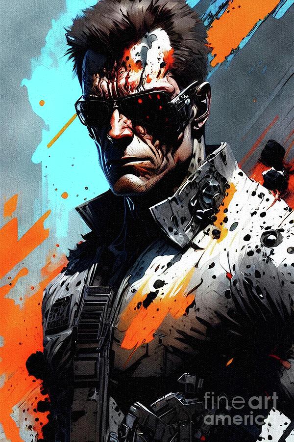 Terminator Painting by John Springfield - Pixels