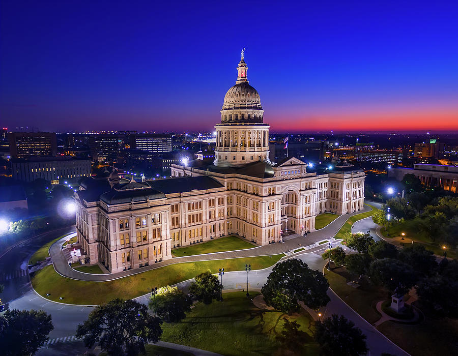 Texas Capitol Building at First Light Photograph by Christopher V ...