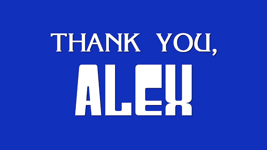 Thank You Alex Poster yellow Painting by White Palmer - Fine Art America