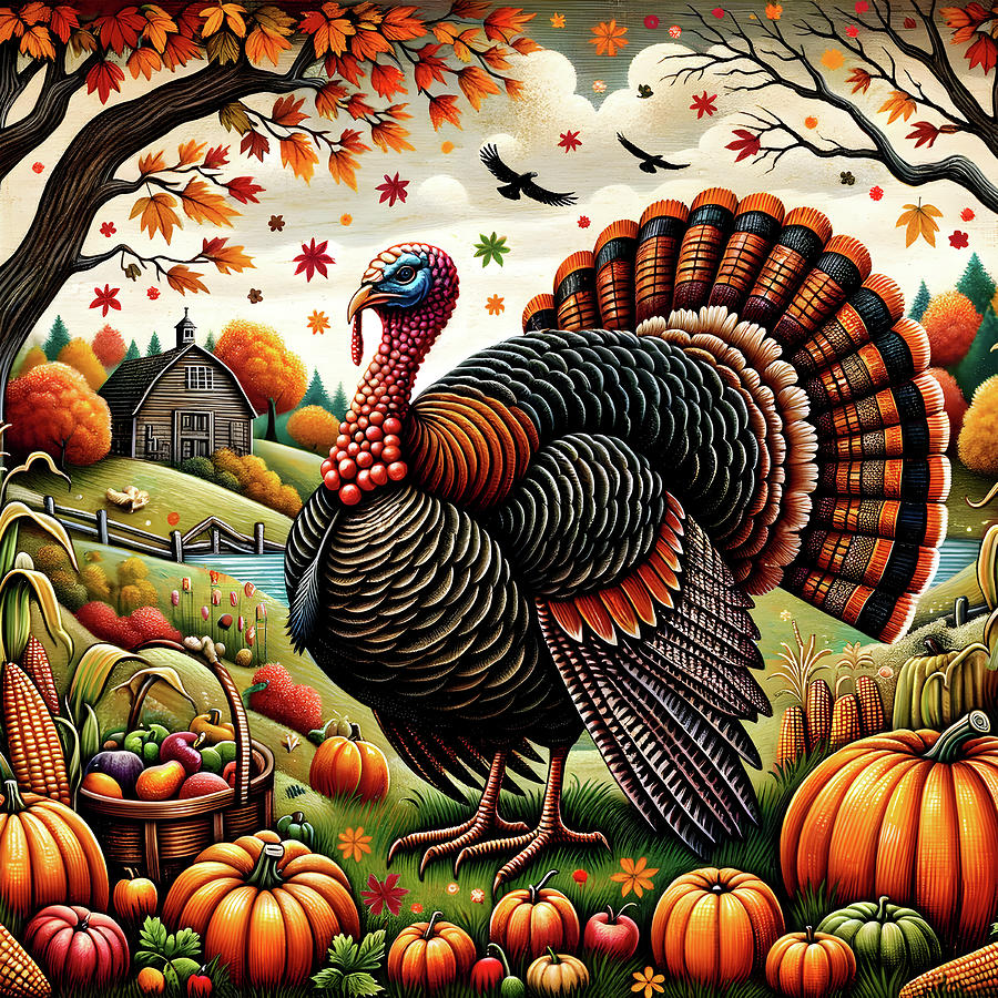 Thanksgiving Bountiful Harvest Digital Art by Robert Lancione - Fine ...