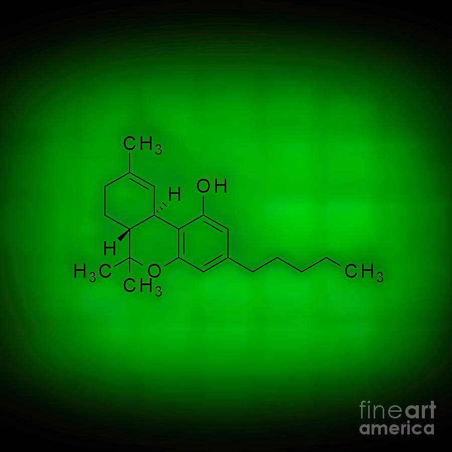 THC formula Painting by Ella Harrison - Fine Art America