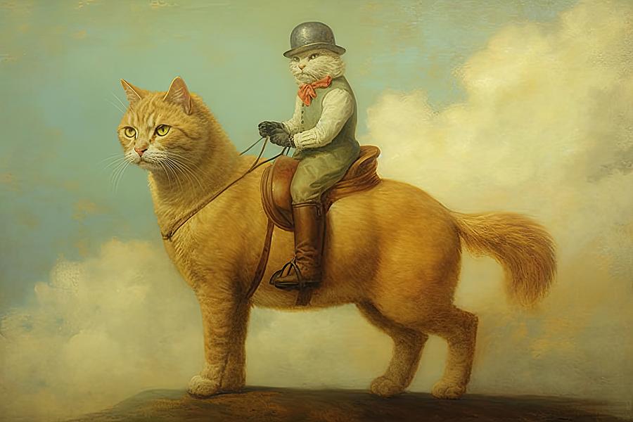 The Absurd Feline Friends Painting by Jensen Art Co - Fine Art America The Absurd Feline Friends Painting by Jensen Art Co - Fine Art America