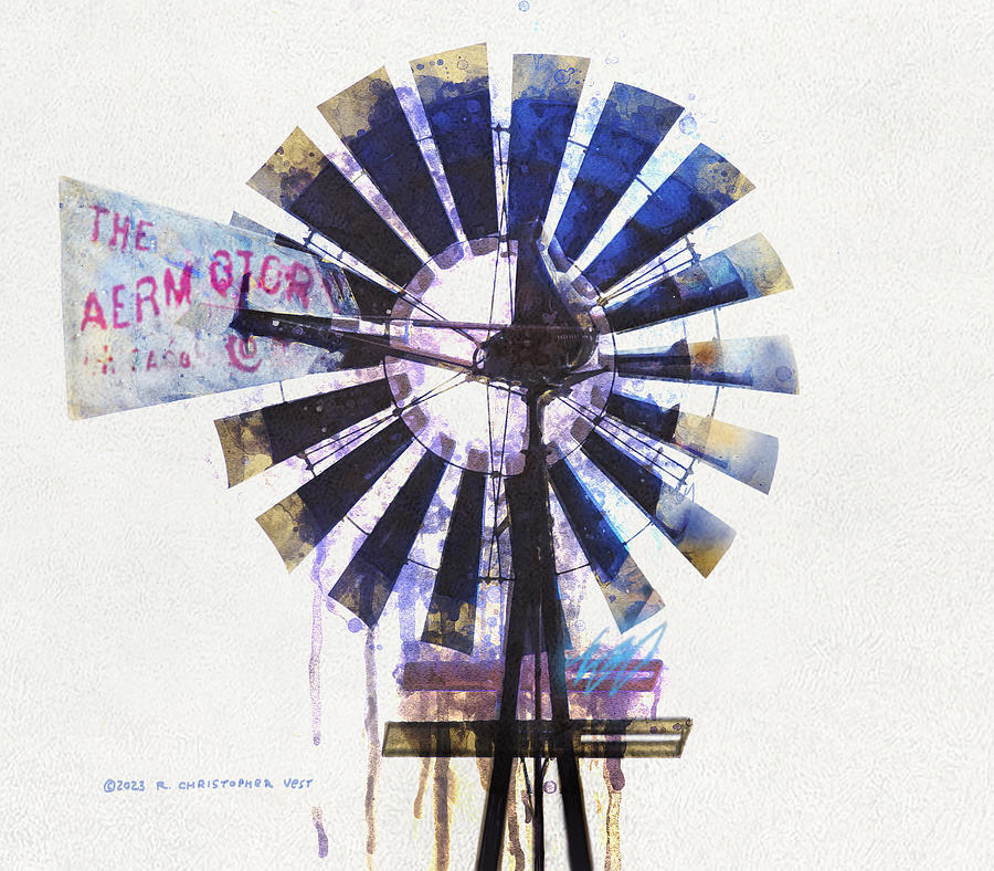 The Aermotor Company Photograph by R christopher Vest - Pixels