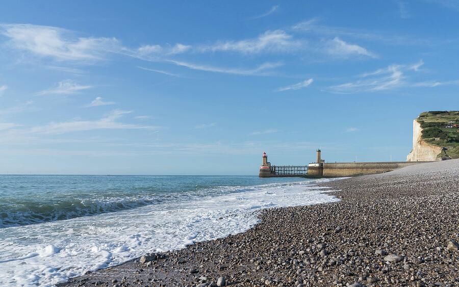 The alabaster coast of Fecamp. Normandy. France. Photograph by Nina ...