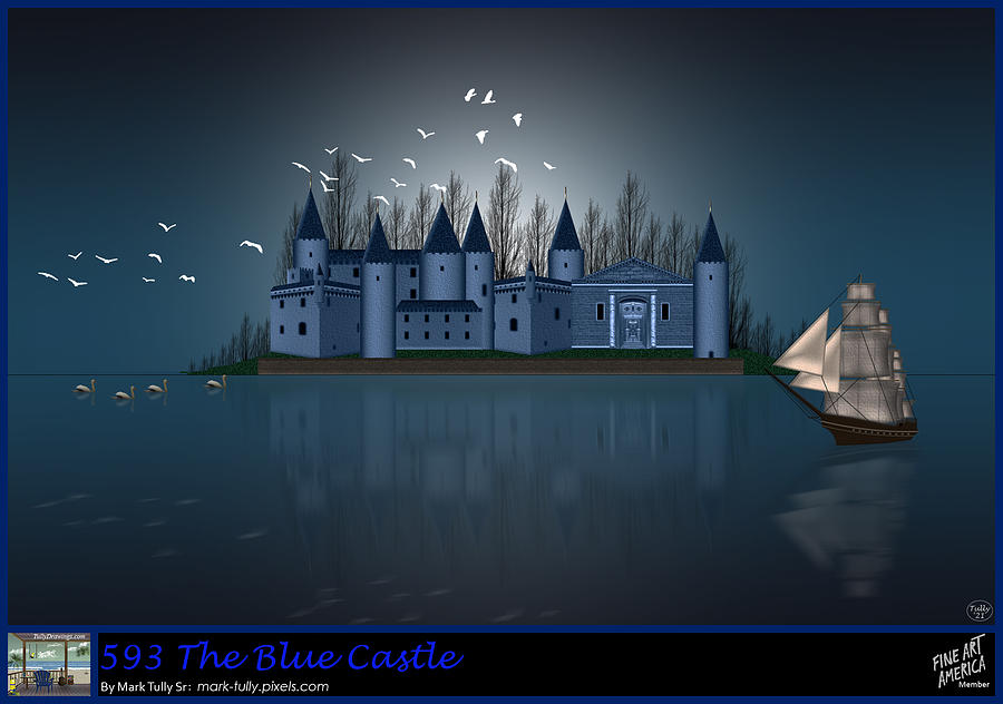 The Blue Castle Digital Art by Mark Tully - Fine Art America