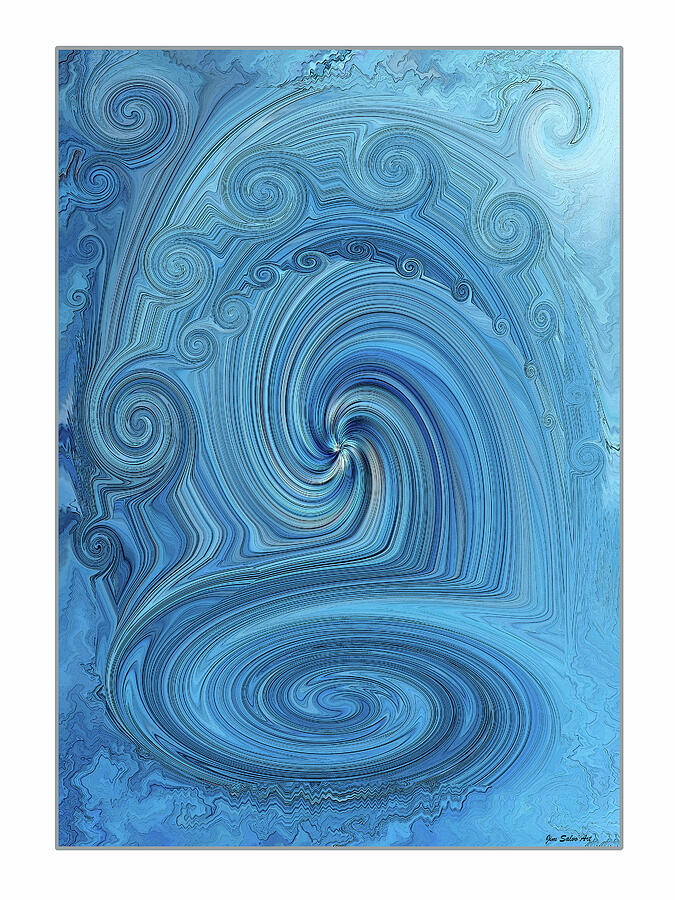 The Blue Swell Digital Art by Jim Salvo - Fine Art America