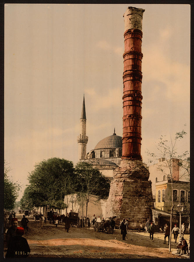 The Burnt Column Constantinople Turkey Painting by MotionAge Designs ...