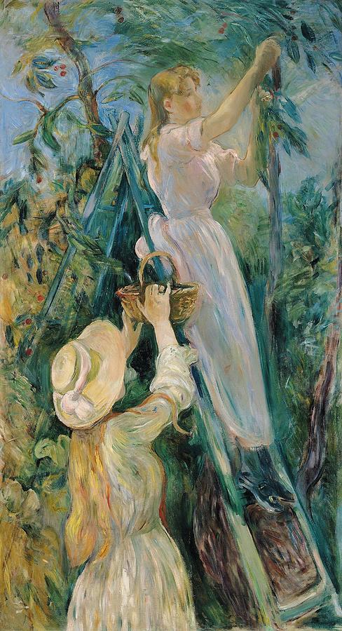 The Cherry Tree - Berthe Morisot. Painting by Aesthetics Store - Fine ...
