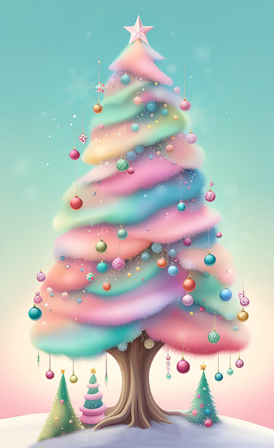 The Christmas Tree Digital Art by La Moon Art - Fine Art America