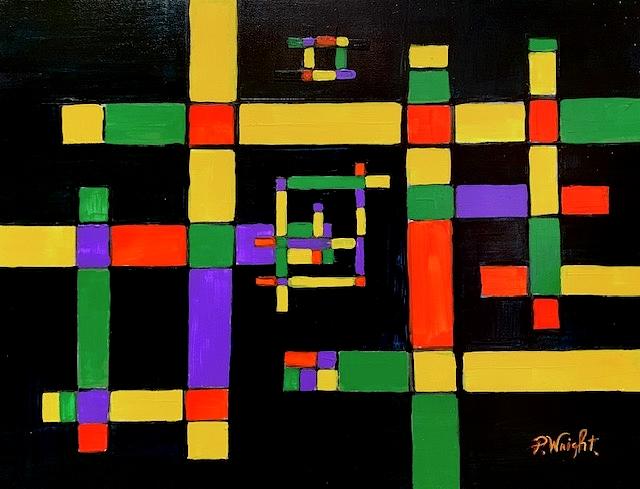 The Code Painting by Peter Wright - Fine Art America