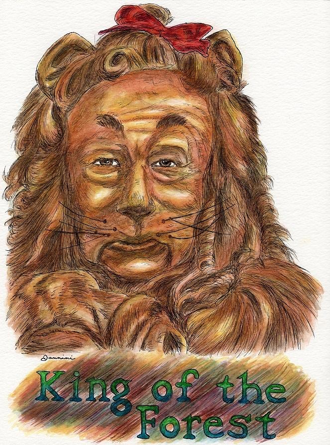 The Cowardly Lion, Wizard of Oz Mixed Media by John Jannini - Fine Art ...