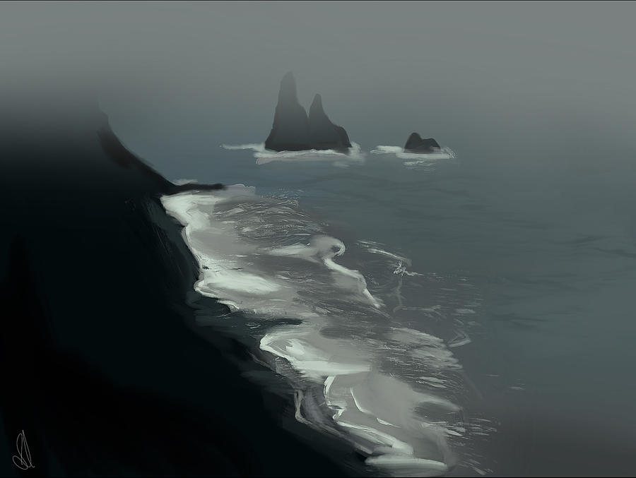 The dark sea Digital Art by Isabella Schaller - Fine Art America