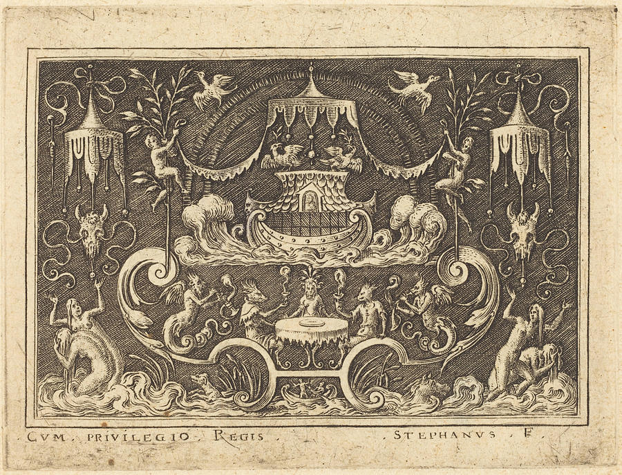 The Deluge Drawing by Etienne Delaune - Fine Art America