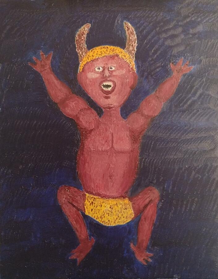 The Devil Painting by Todd Sicklinger - Fine Art America