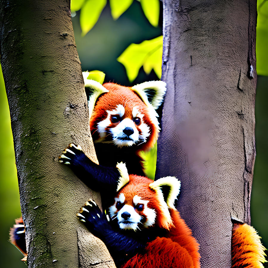 The Enchanting Family Bonds of Red Pandas Digital Art by Evan Brown ... The Enchanting Family Bonds of Red Pandas Digital Art by Evan Brown ...