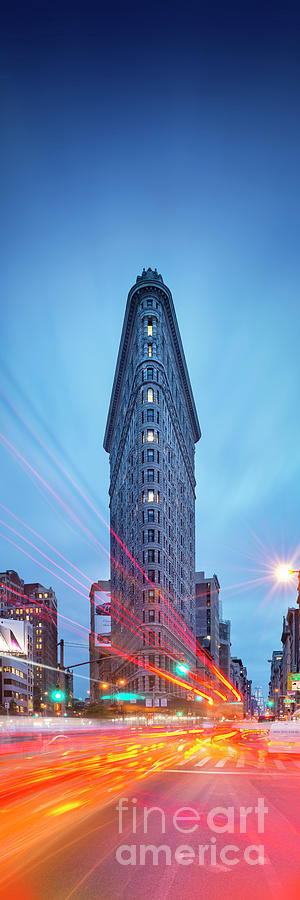 The Flatiron Building - Tall panoramic - New York, USA Photograph by ...