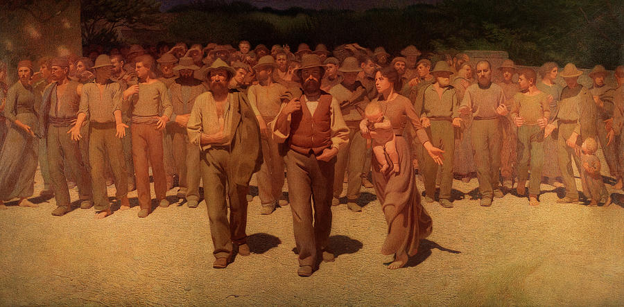The Fourth Estate, 1901 Painting by Giuseppe Pellizza da Volpedo - Fine ...