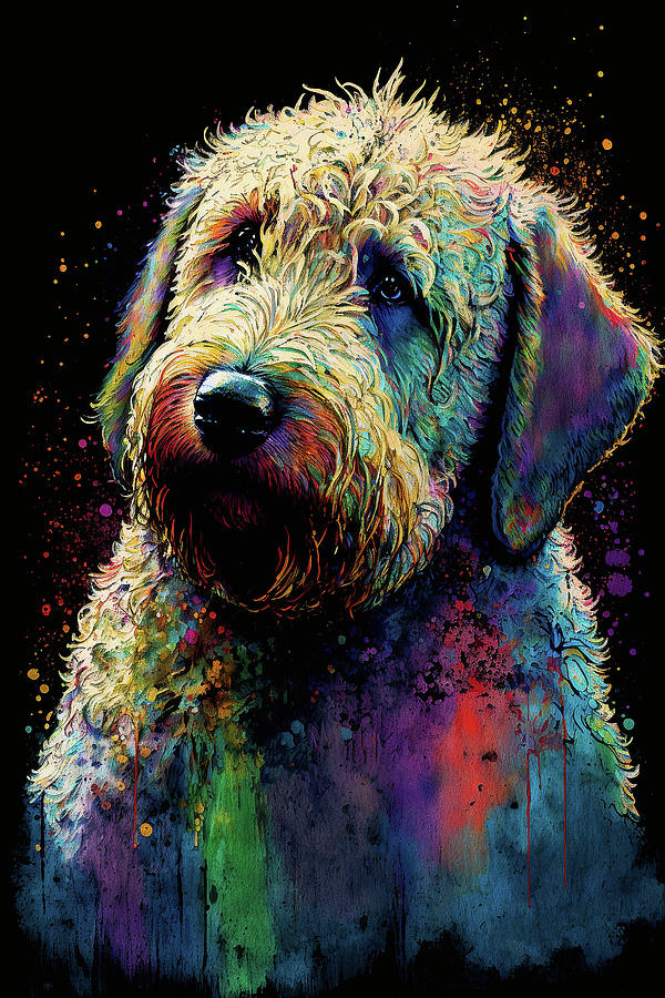 The Goldendoodle Dog - Composition 007 Painting by Aryu - Fine Art America