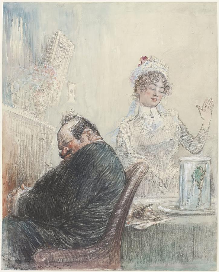 The Gray Man and the Frog 1904 Charles-Lucien Leandre French 1862-1934 ... The Gray Man and the Frog 1904 Charles-Lucien Leandre French 1862-1934 ...
