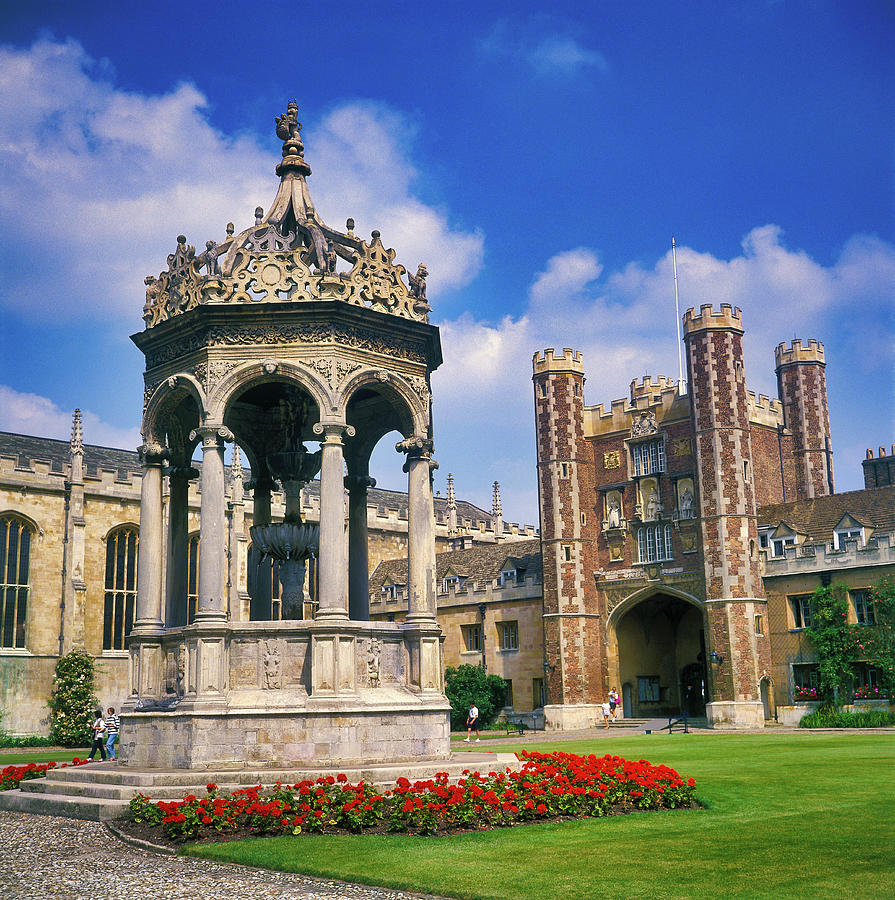 The Great Court, Trinity College, Cambridge,England. Photograph by ...