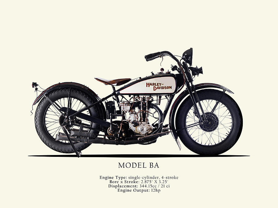 The Harley Model BA Photograph by Mark Rogan | Pixels