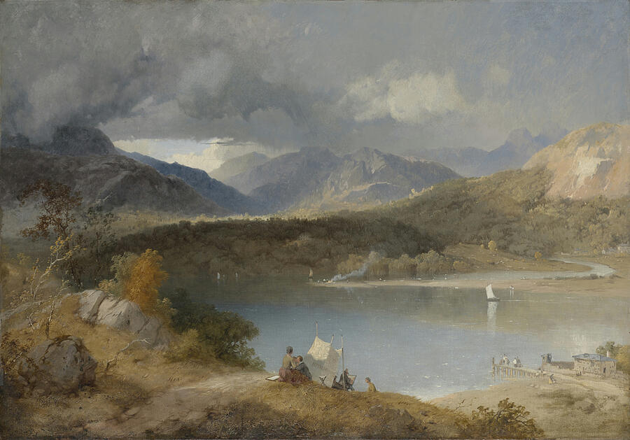 The Head of Lake Windermere Painting by James Baker Pyne - Pixels
