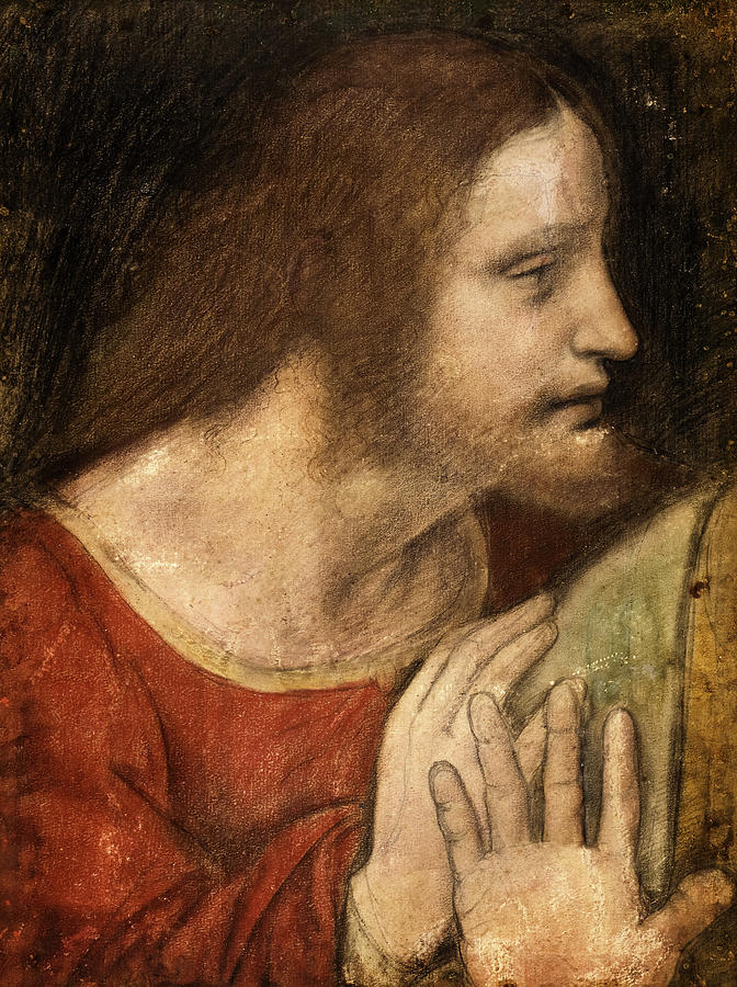 The Head of Saint James the Less, The Last Supper Painting by Giovanni ...