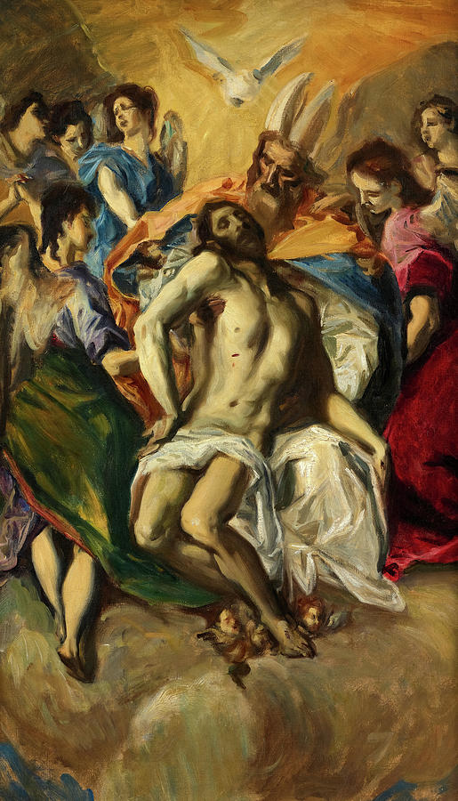 The Holy Trinity, after El Greco, 1895 Painting by John Singer Sargent - Pixels