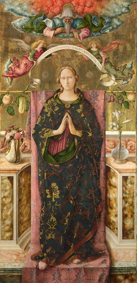 The Immaculate Conception Drawing by Carlo Crivelli - Fine Art America
